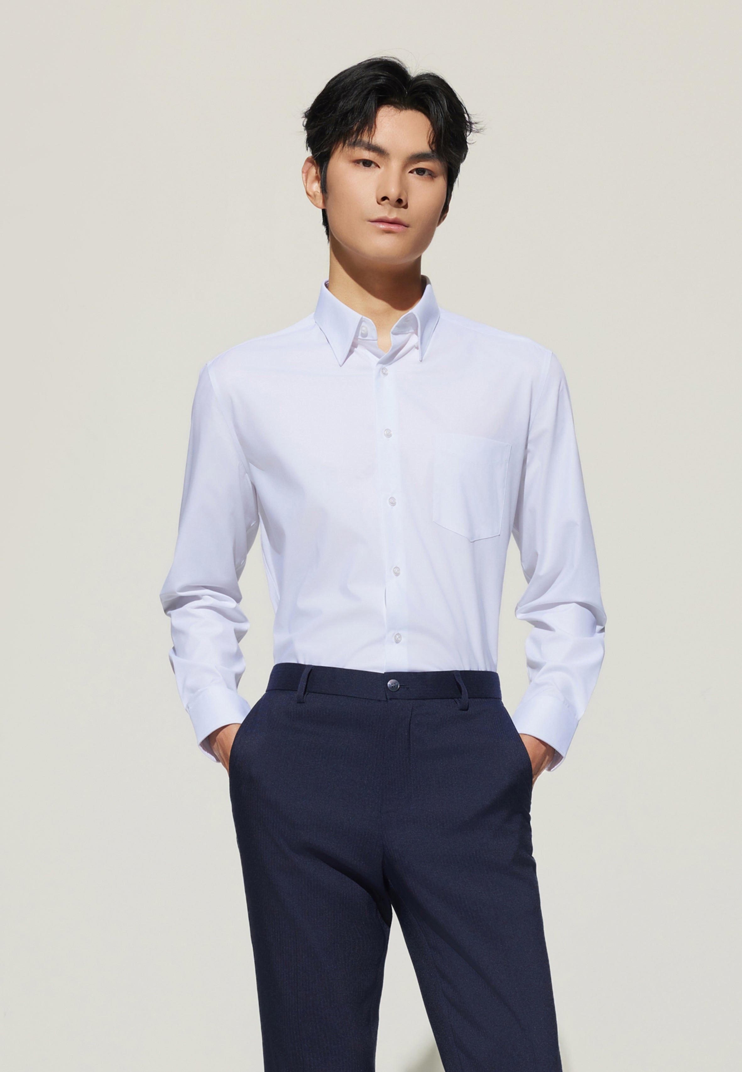 เสื้อเชิ้ตแขนยาวแบบทางการสำหรับผู้ชาย Smart Fit – G2000 Thailand