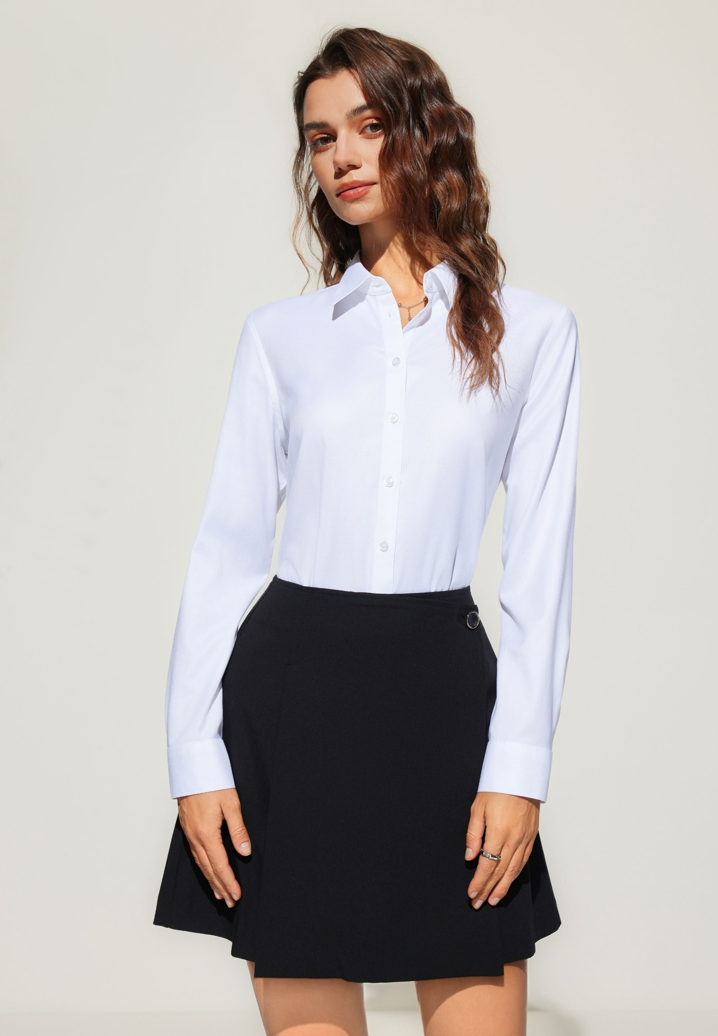 เสื้อเชิ้ตแบบทางการสำหรับผู้หญิง Slim Fit – G2000 Thailand